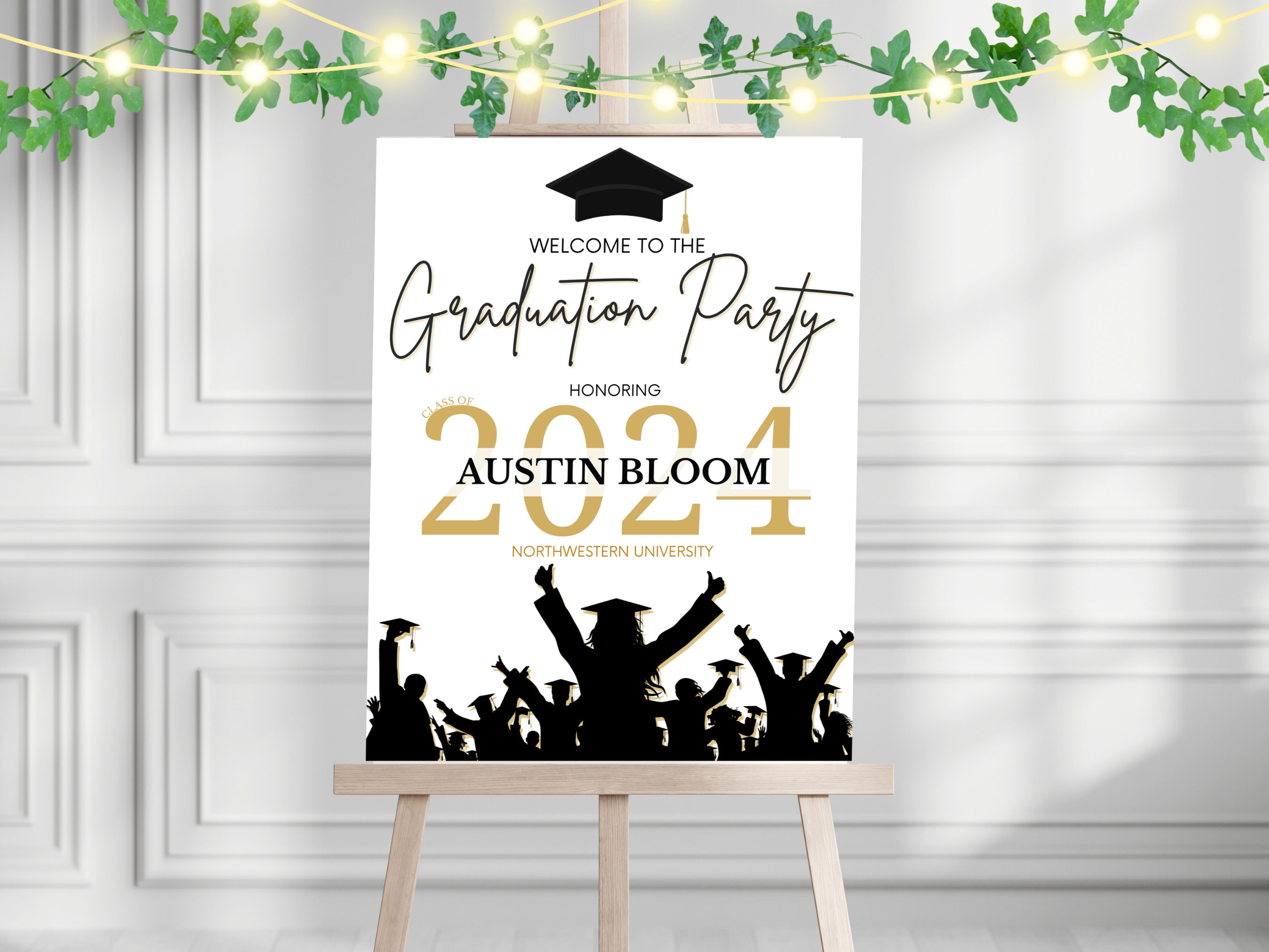 Graduation Party Welcome Sign | Graduate Celebration | Graduation Sign ...