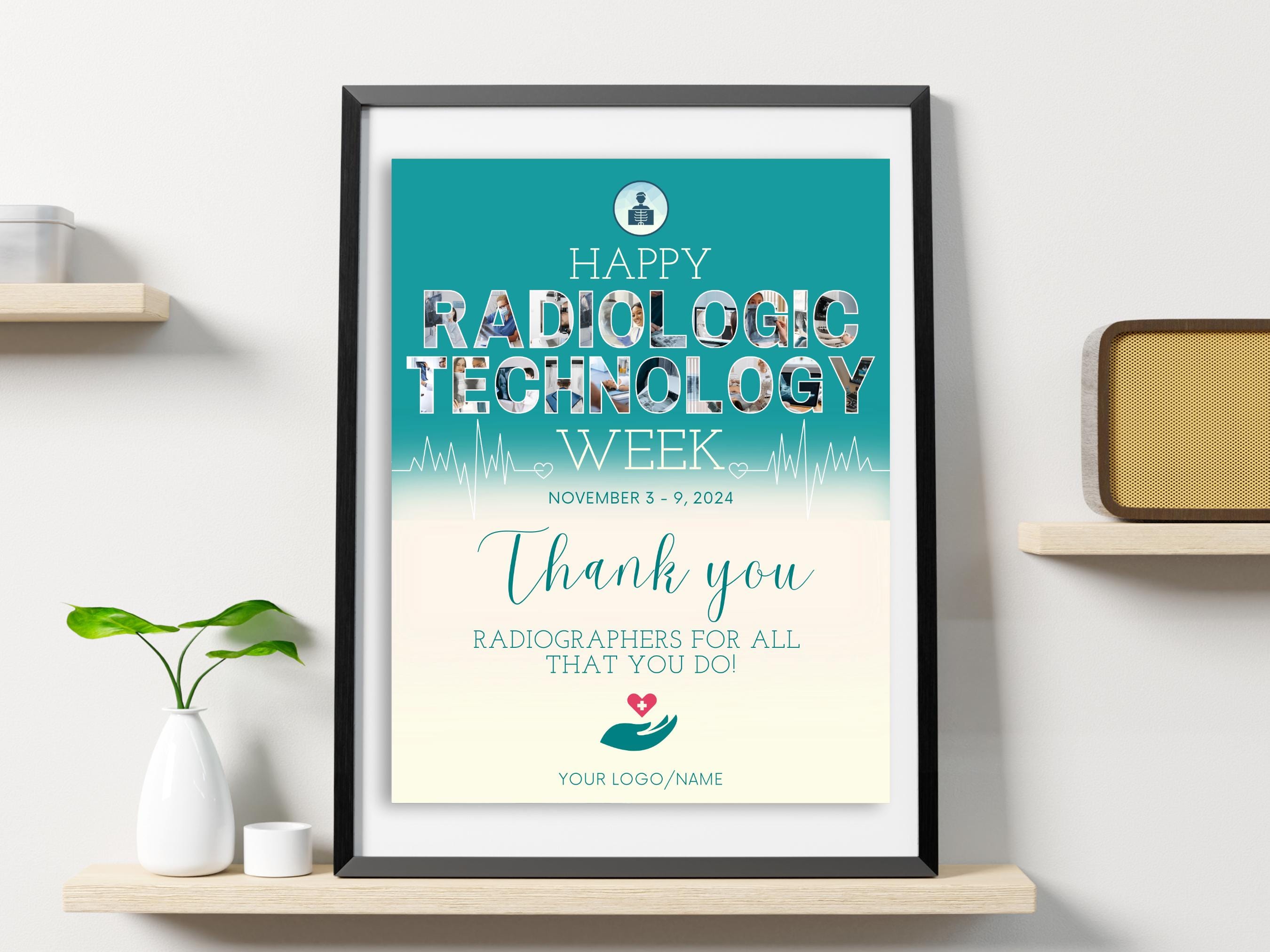 Editable Radiologic Technology Week Flyer in Canva | Thank You Radiographers | Printable 8.5x11 ...