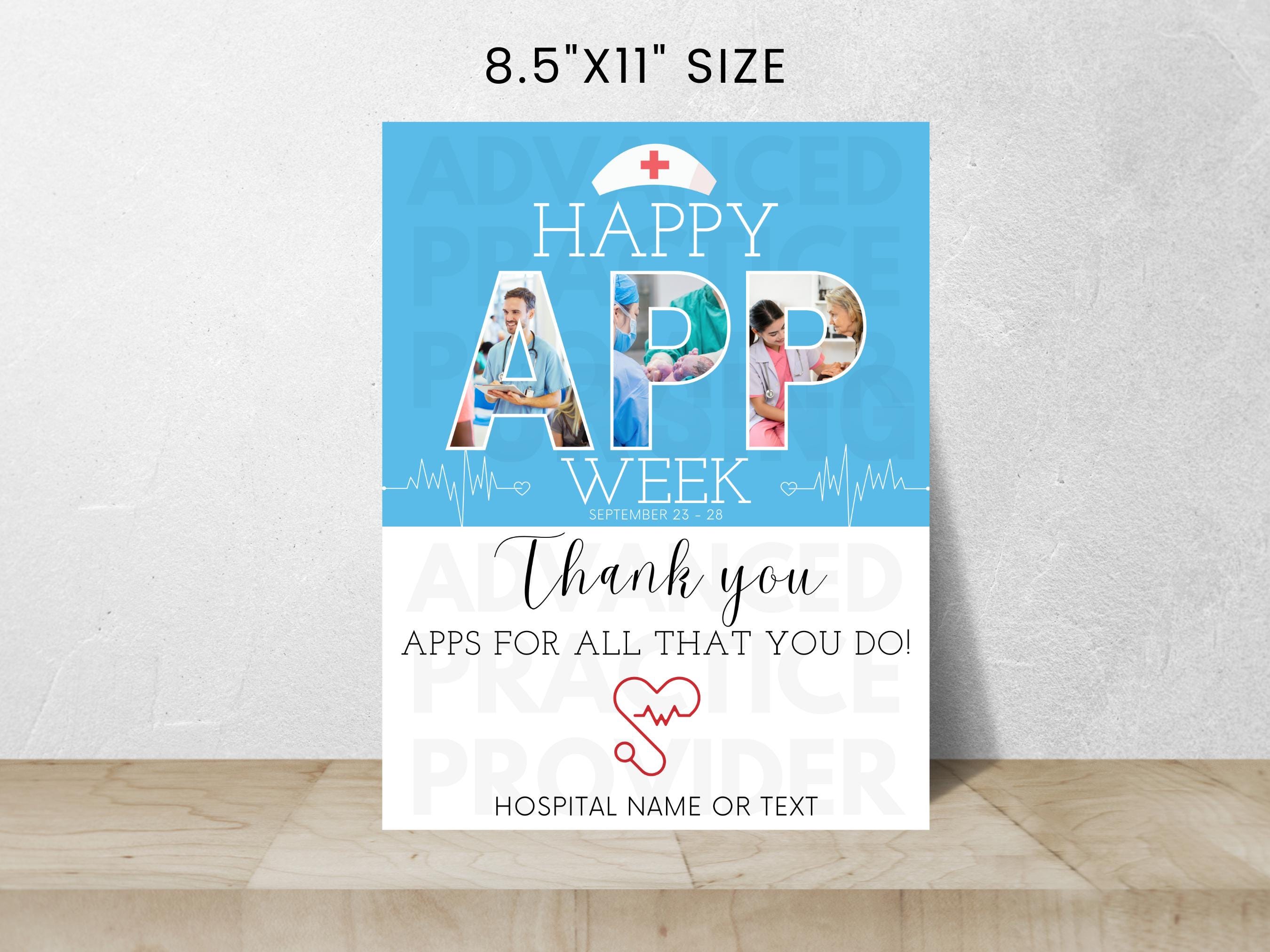 Advanced Practice Provider Week Flyer Happy APP Week Nurse Appreciation ...