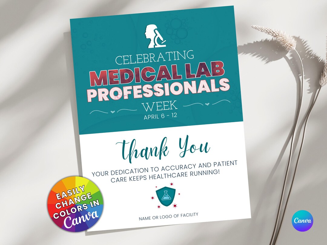 Medical Lab Professionals Week Flyer | Med Lab Thank You | National Lab ...