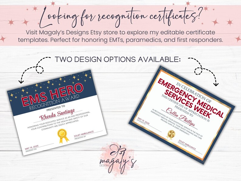 EMS Week Thank You Flyer Canva Template | Editable Appreciation Poster ...