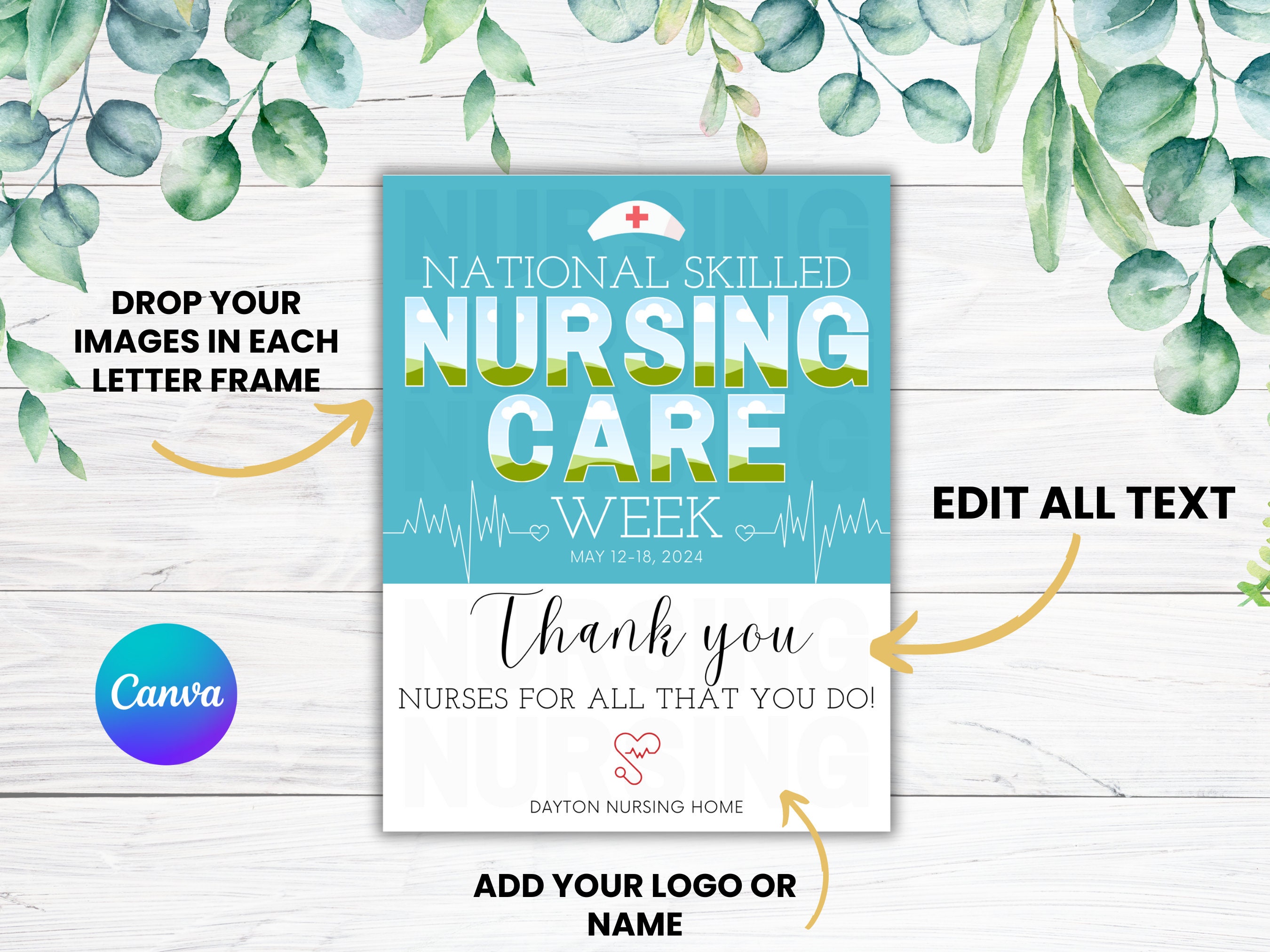 Skilled Nursing Home Week Flyer | Nursing Care Week | Nurse ...