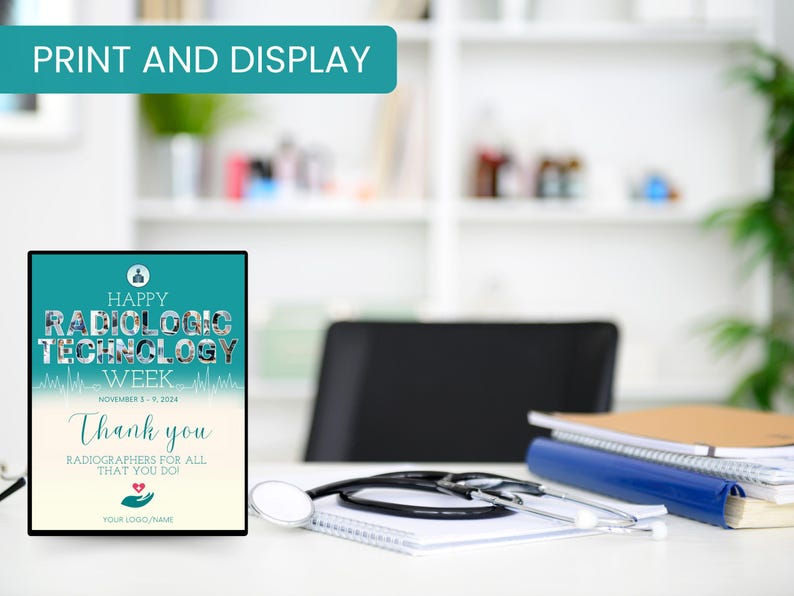 Editable Radiologic Technology Week Flyer in Canva | Thank You ...