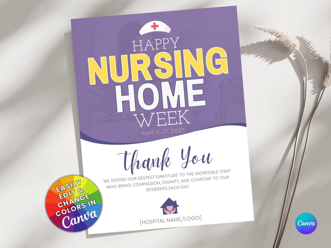 Skilled Nursing Home Week Flyer | Nursing Care Week | Nurse ...