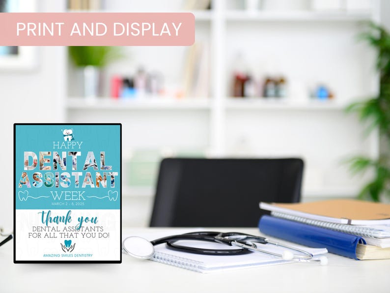 Dental Assistant Recognition Week Flyer | Dentist Office | Staff ...