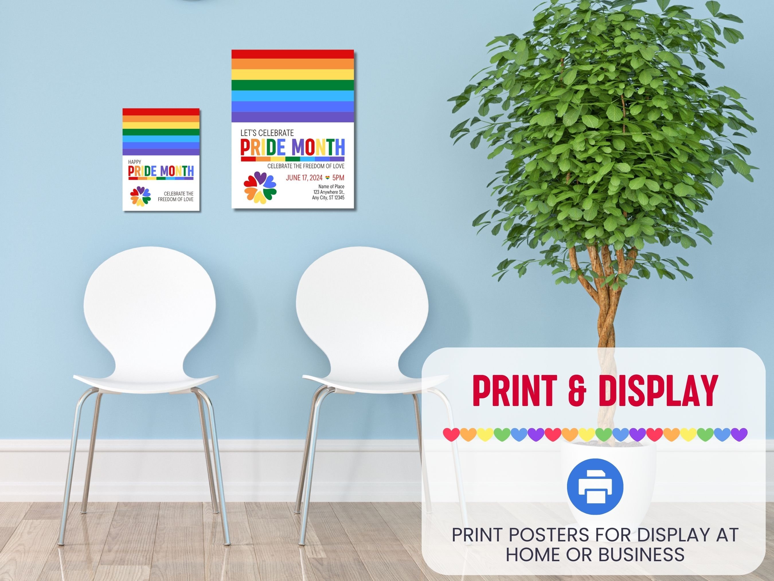 Pride Month Poster | Printable LGBTQ Month | Inclusive Poster | Pride ...