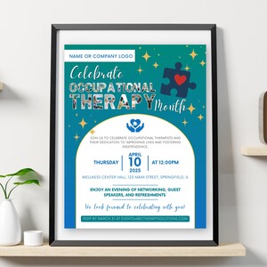 Occupational Therapy Month Flyer | Special Education & Therapy ...