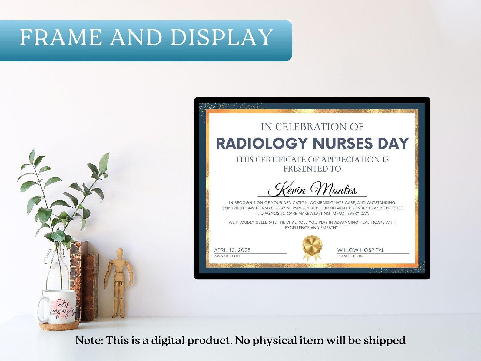 Radiology Nurses Recognition Award Certificate | Canva Template | Rad ...