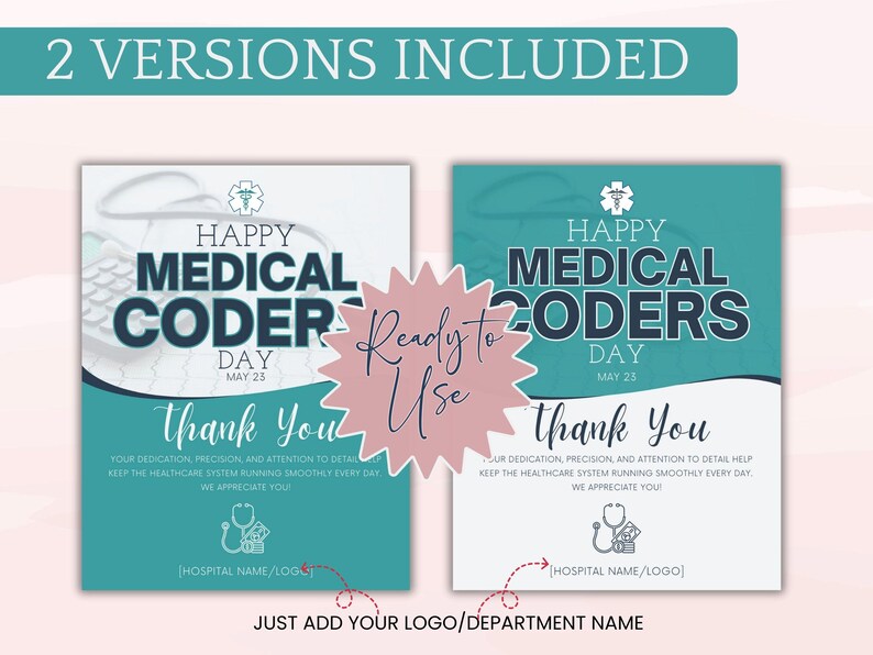 Medical Coders Day Canva Flyer | Medical Coding Staff Appreciation ...
