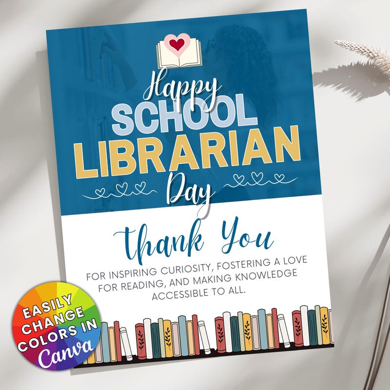 Librarian Poster - Etsy