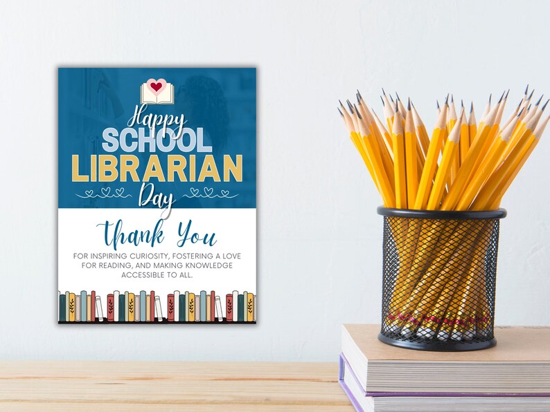 Editable School Librarian Appreciation Flyer | Canva Template + Bonus ...