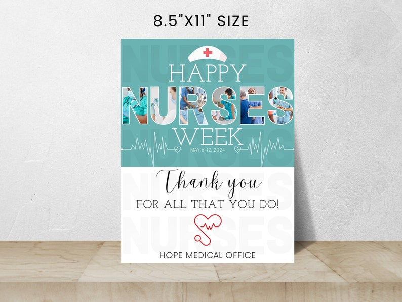Nurses Week Flyer | Happy Nurses Week | Nurse Appreciation | Editable ...