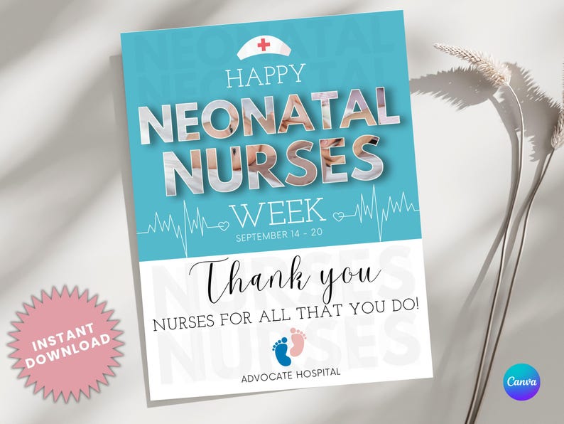 Neonatal Nurses Week Flyer | Happy Neonatal Nurses Week | Nurse ...