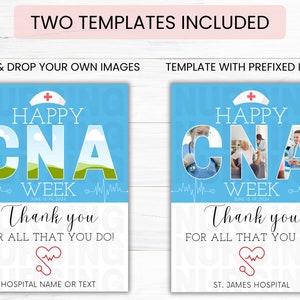 Happy CNA Week Flyer | Nursing Assistant Week | Nurse Appreciation ...