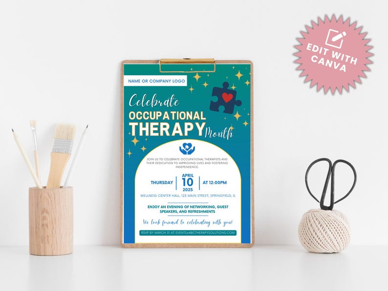 Occupational Therapy Month Flyer | Special Education & Therapy ...