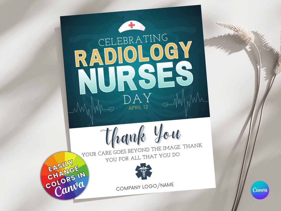 Radiology Nurses Thank You Flyer | Radiologic & Imaging Nurses Day ...