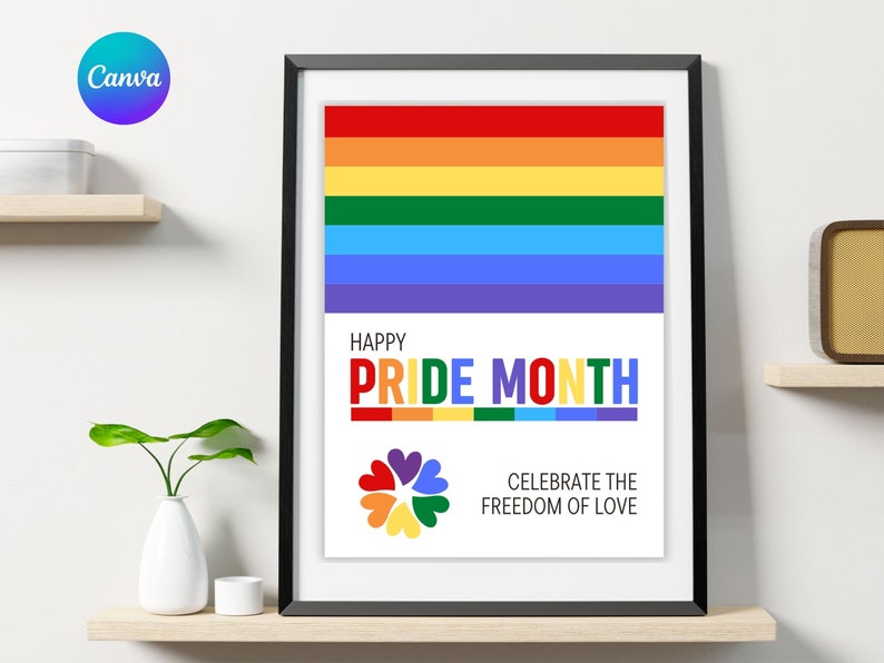 Pride Month Poster | Printable LGBTQ Month | Inclusive Poster | Pride ...