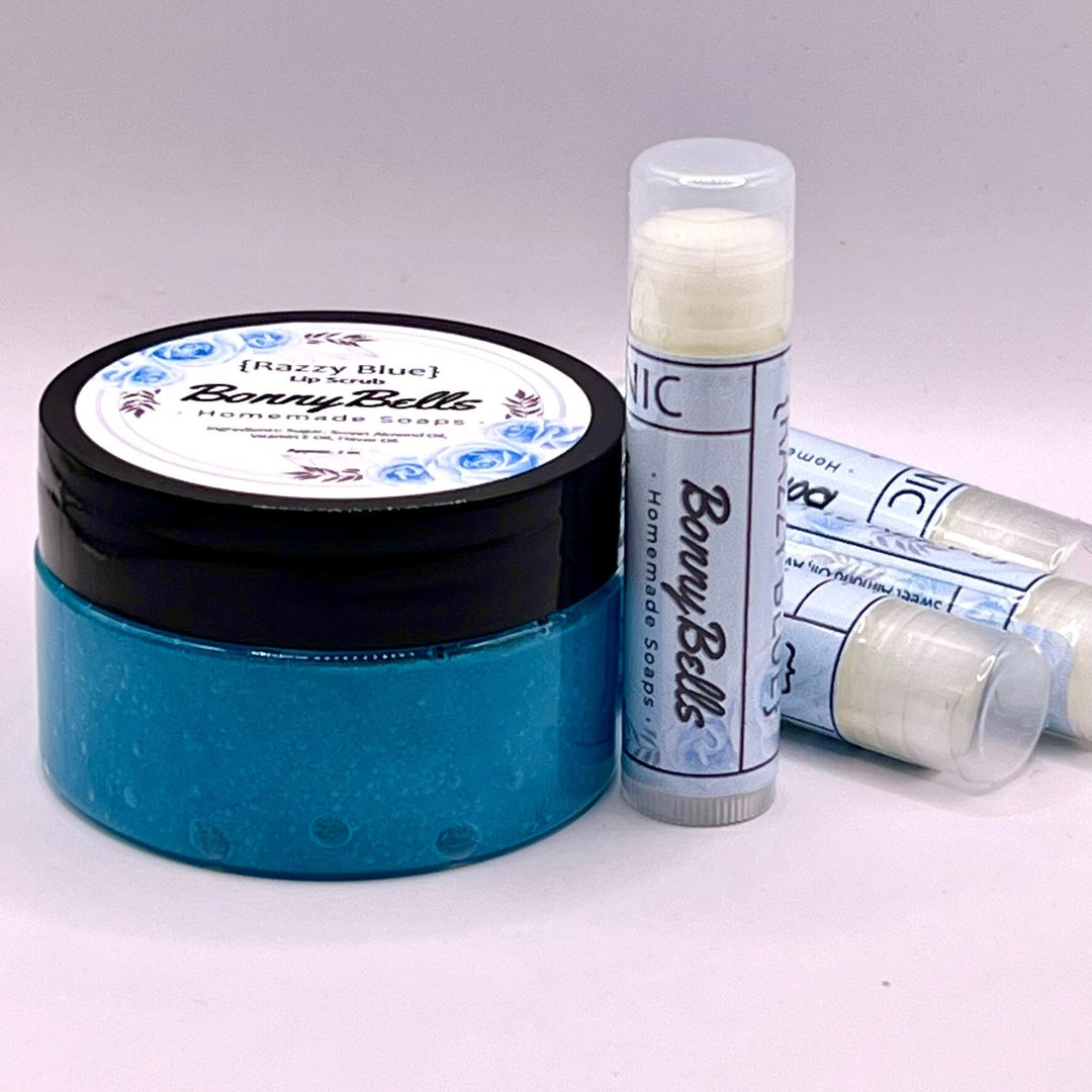 Razzy Blue Bundle Blue Raspberry Homemade Lip Scrub Blue Raspberry ...