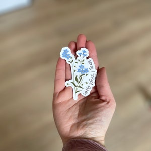 ADHD Sticker, Sorry I Forgot Again, Cute Forget-me-not Flower Laptop ...