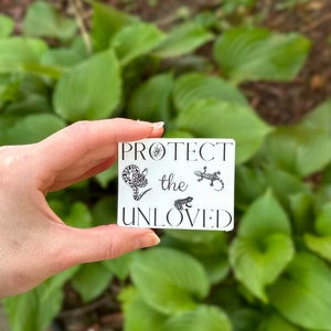Protect the Unloved Vinyl Stickers, Snake Lover Vinyl Stickers, Protect ...