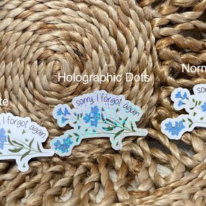 ADHD Sticker, Sorry I Forgot Again, Cute Forget-me-not Flower Laptop ...