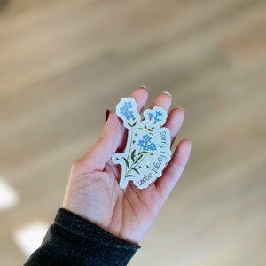 ADHD Sticker, Sorry I Forgot Again, Cute Forget-me-not Flower Laptop ...