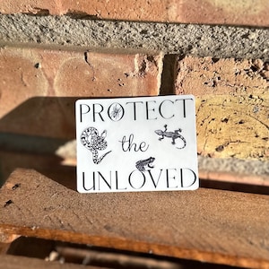 Protect the Unloved Vinyl Stickers, Snake Lover Vinyl Stickers, Protect ...