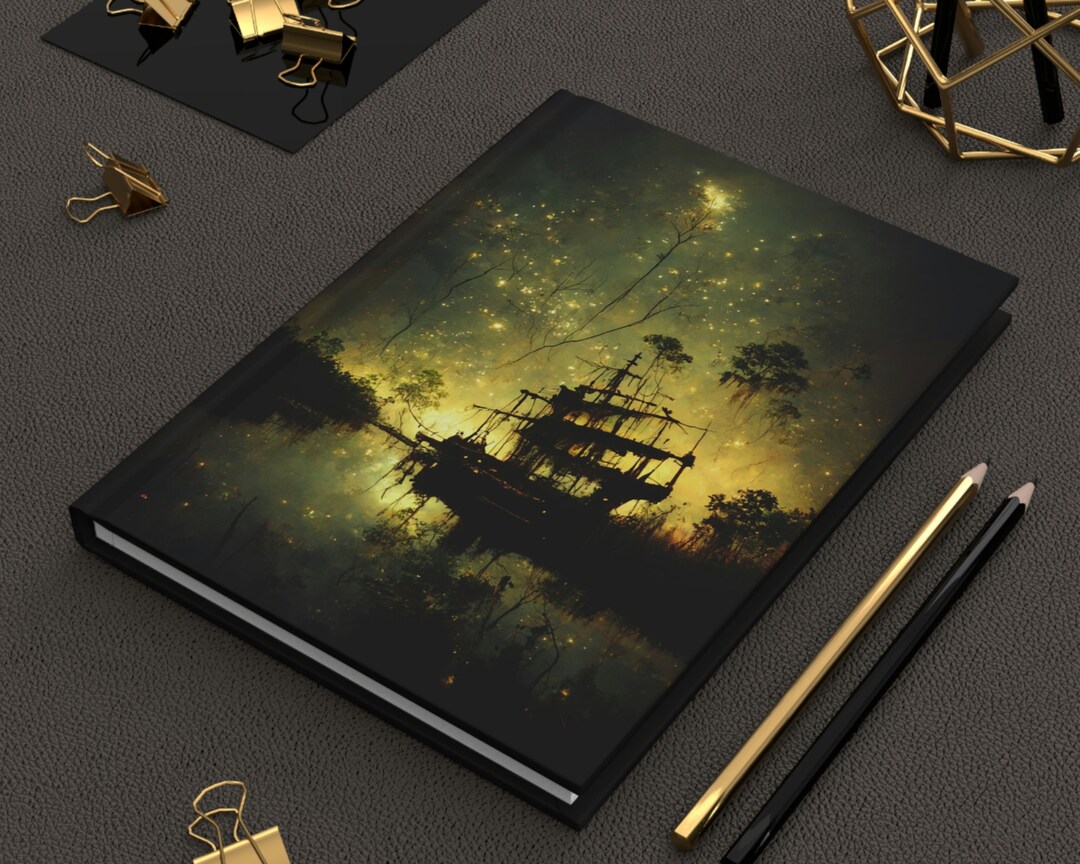 Pirate Ship Journal, Firefly Notebook | Hardcover Lined Notebook for ...