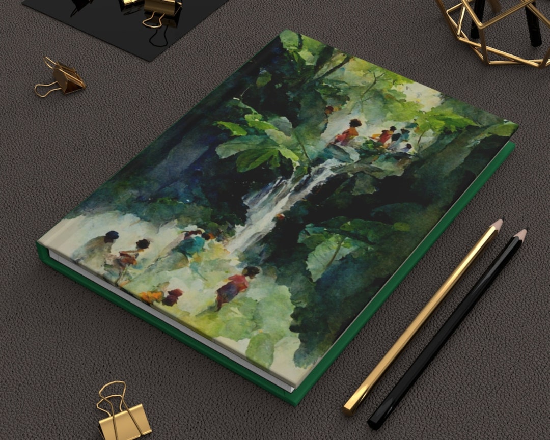 Rainforest Waterfall Journal, Forest Bathing Notebook, Jungle Diary ...