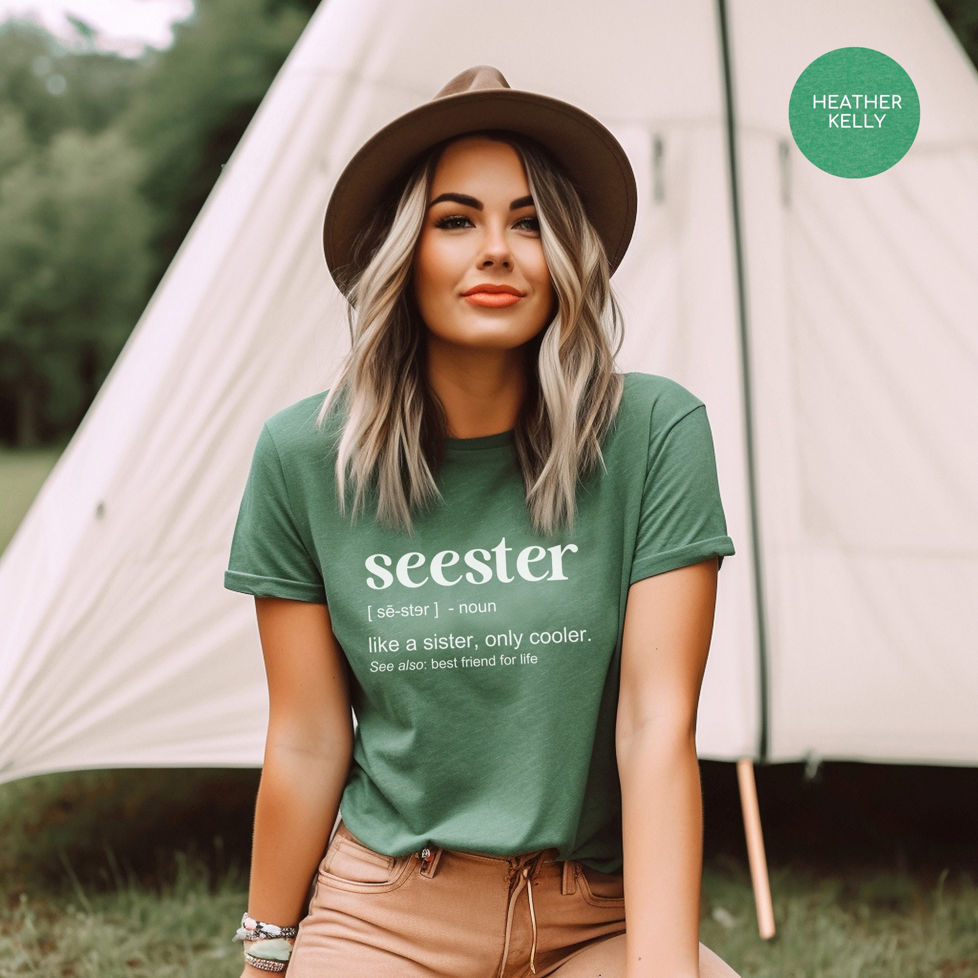 Seester Noun Shirt Seester Definition Tshirt Gift for Best Friend Gift ...