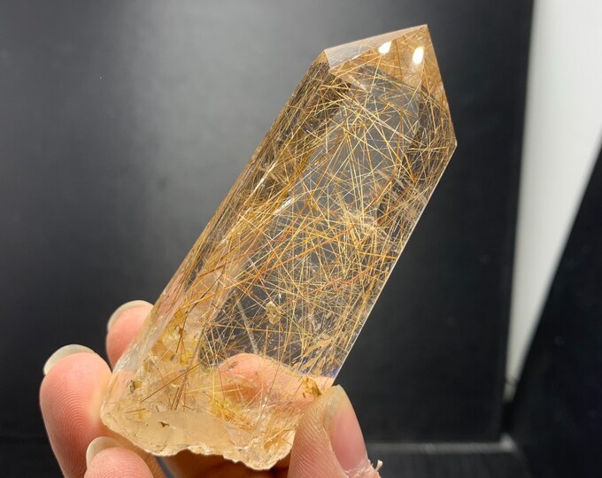 Beautiful Gold Rutilated Tower, Rutile Crystal Tower/gold Needles ...