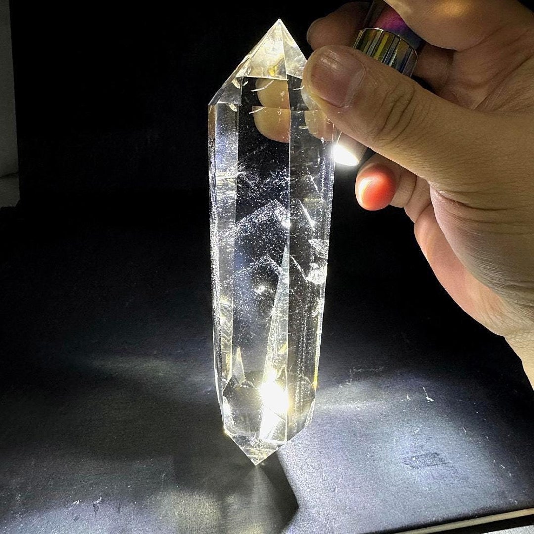 Light Smoky Quartz Point Tower, Double Terminated Healing Crystals ...