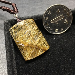 Beautiful Golden Rutilated Quartz Necklace, Gold Rutile Quartz Crystal ...