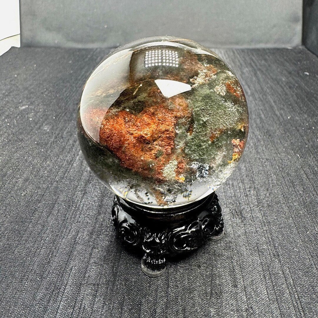 Beautiful 50mm Garden Sphere, All Seasons Scenic Quartz Ball, Lodolite ...