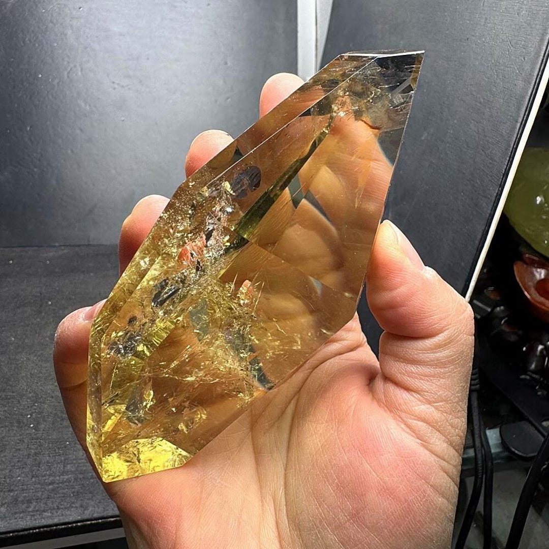 Citrine Freeform, Clear Citrine Wands, Crystal Point Tower, Reiki ...