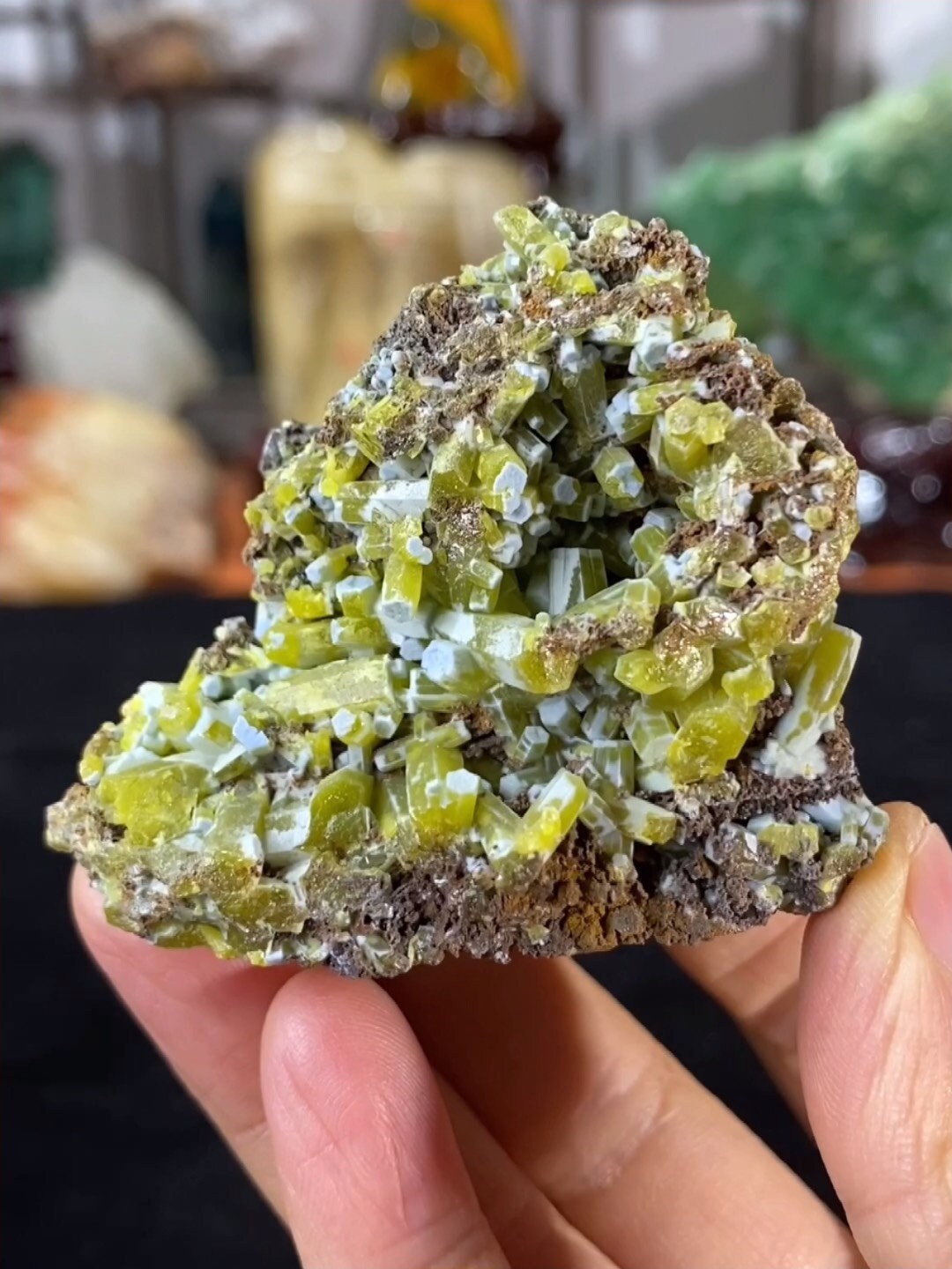 Beautiful Pyromorphite With Plumbogummite Crystal, Mineral Specimen ...
