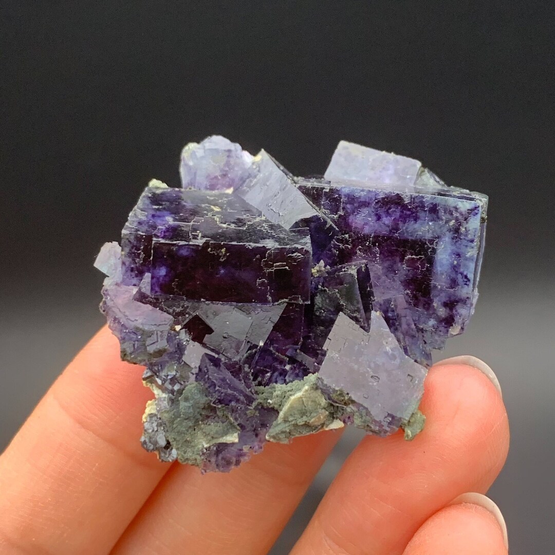 Beautiful Inner Mongolia Phantom Fluorite Crystal, Yindu Mine Fluorite ...