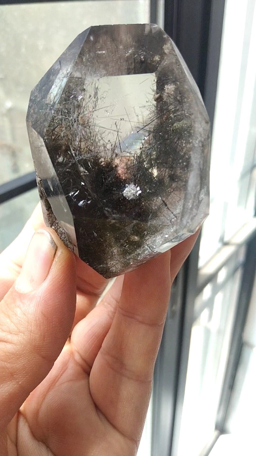 Beautiful Clear Quartz Freeform With Black Rutiles Rutilated - Etsy