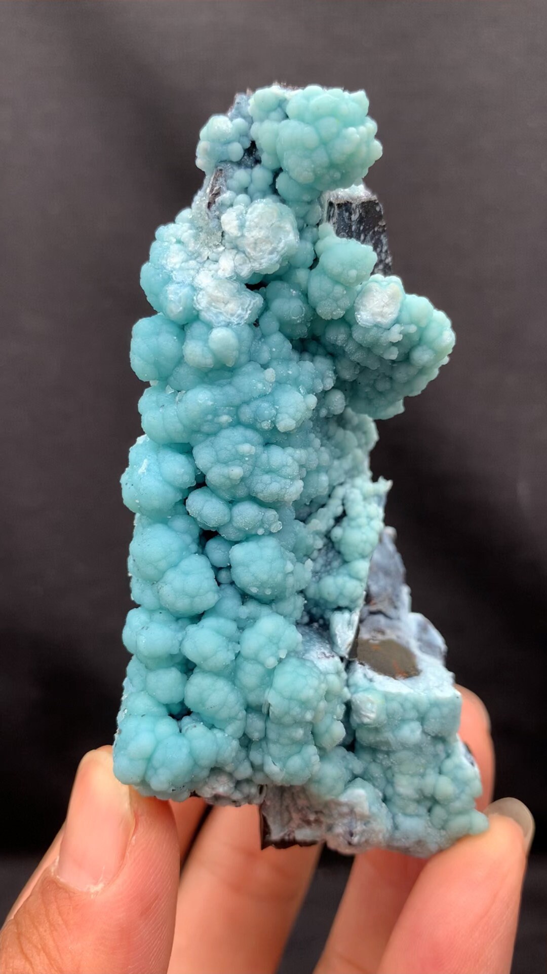 Beautiful Blue Botryoidal Gibbsite Mineral Specimen From Yunnan, China ...