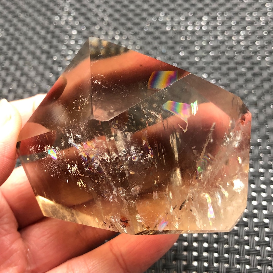 Beautilful Smoky Quartz Freeform With Rainbow, Rainbow Smokey Quartz ...