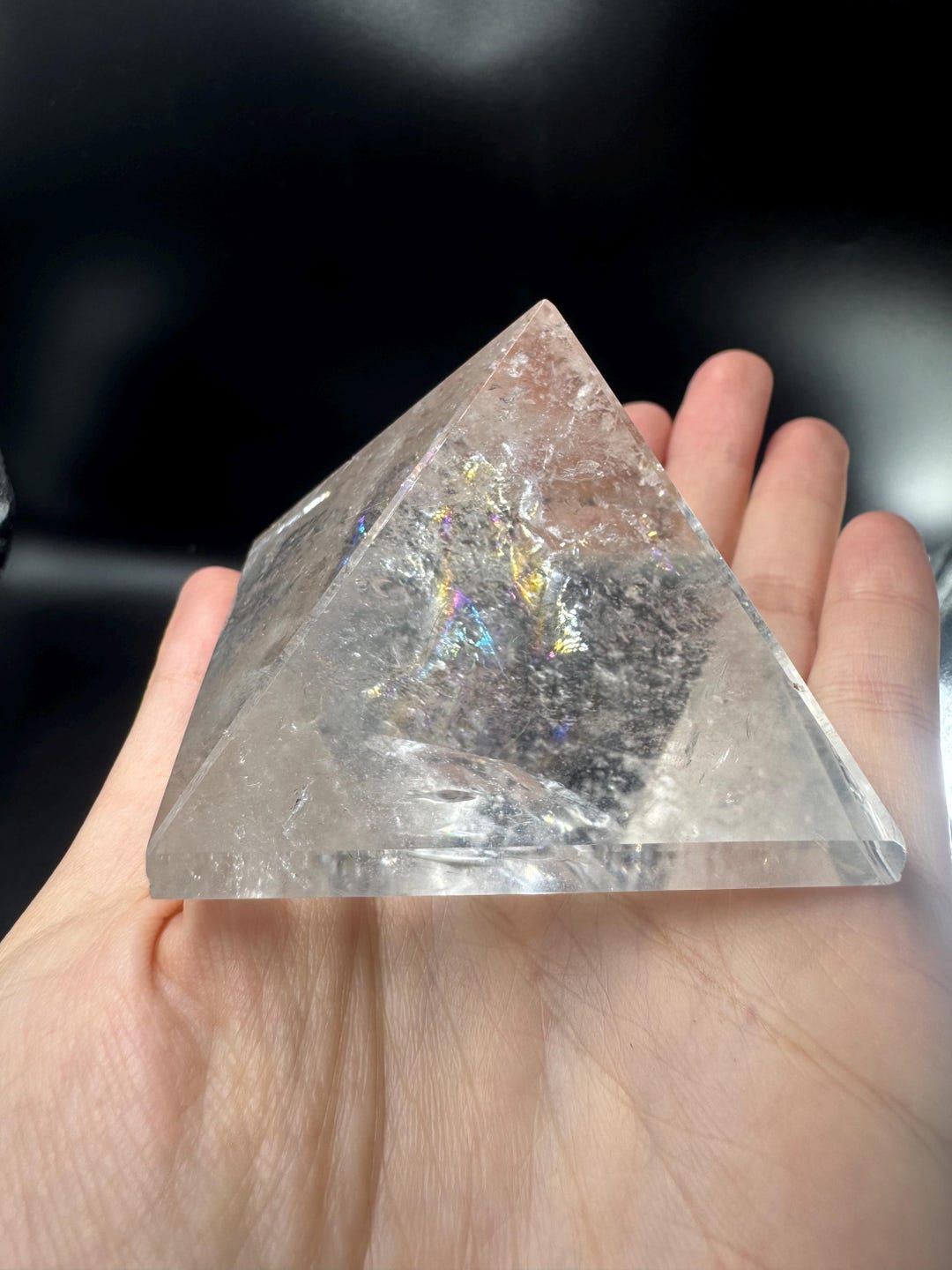 Beautiful Polished Clear Quartz Pyramid, Clear Quartz Pyramid, Water ...
