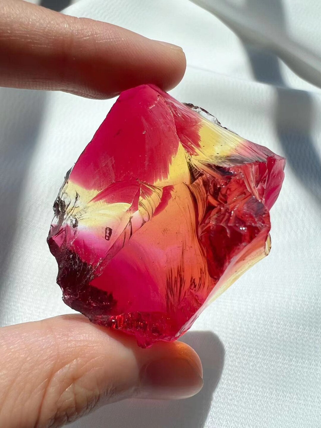 68.3gram Beautilful Red Yellow Andara Oracle Stone for Spiritual ...