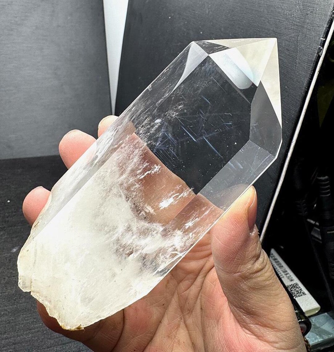 Beautiful Clear Quartz Tower With Blue Rutiles, Blue Needle Clear ...