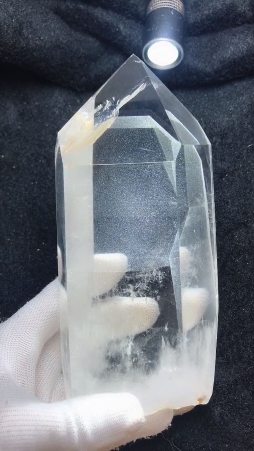 Premium Clear Quartz Tower, White Phantom Quartz Garden Quartz Tower ...