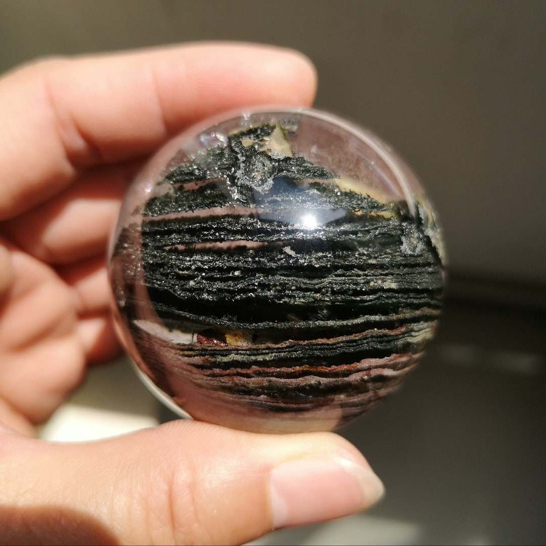 Beautilful 52mm Thousand Layer Phantom Quartz Sphere, All Seasons ...