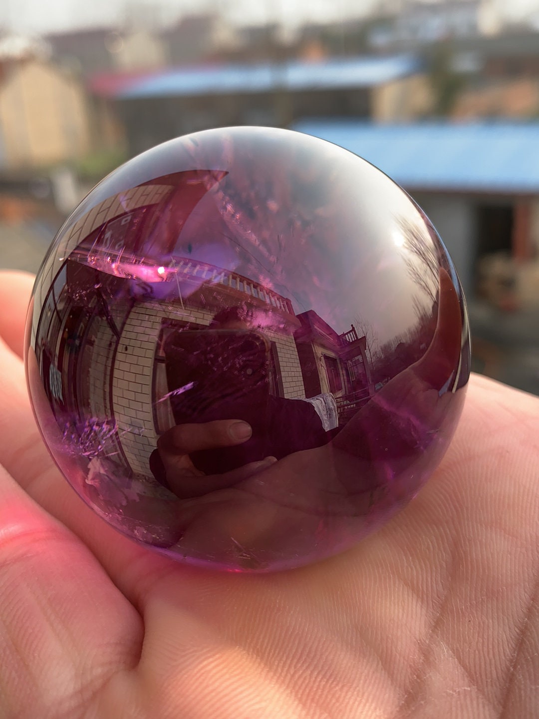 Beautiful 53mm Deep Purple Amethyst Sphere, Amethyst Ball, Purple ...