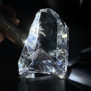 Beautiful White Phantom Quartz Freeform, White Phantom Clear Quartz ...