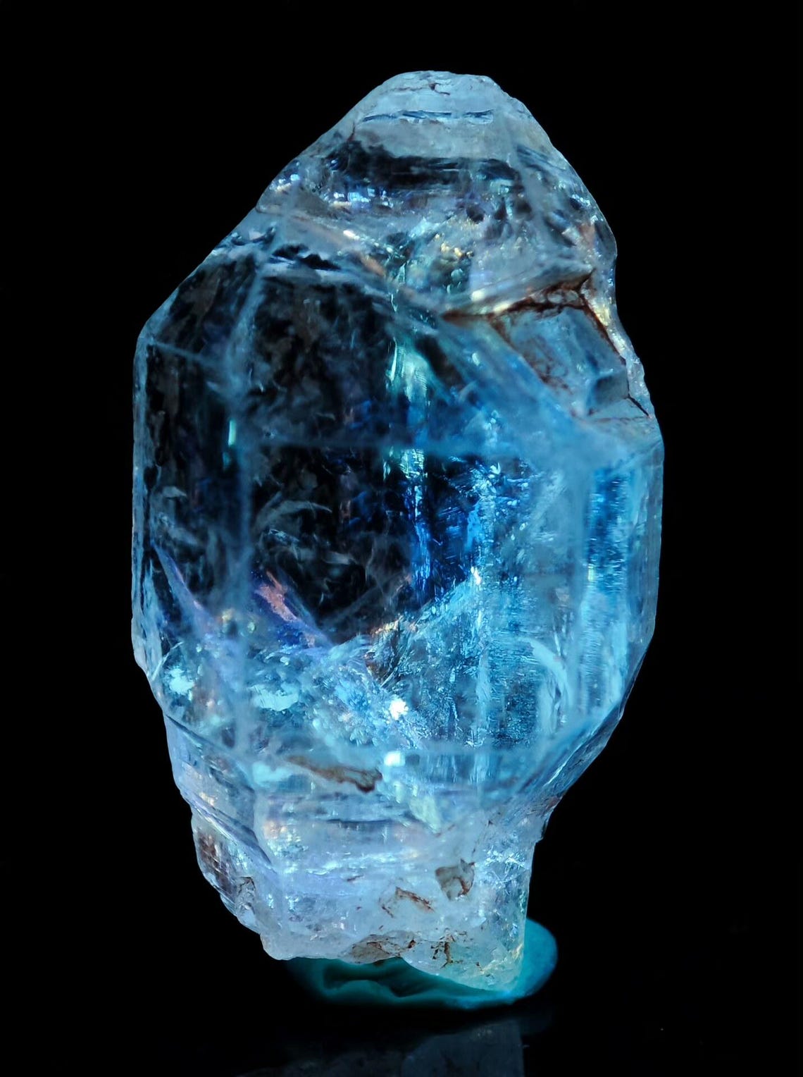 Elestial Quartz Crystal, Natural Elestial Window Quartz, Fluorescence ...