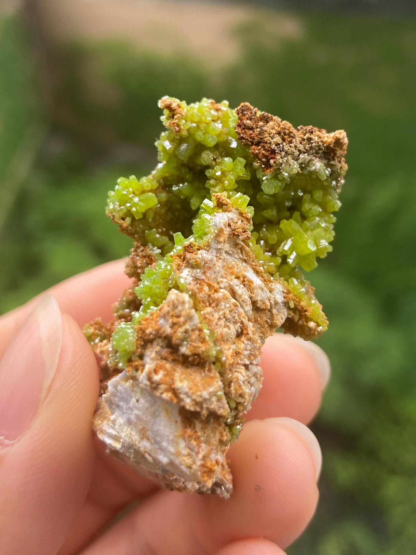 Beautiful Green Pyromorphite Crystal, Mineral Specimen From Guangxi ...