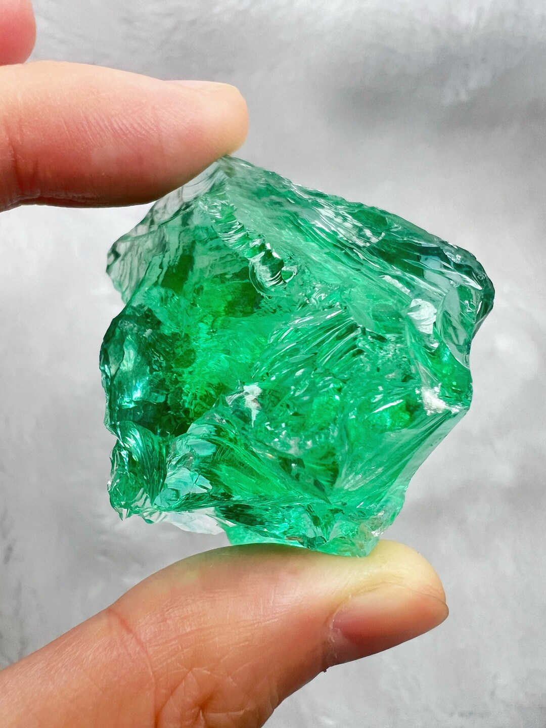 54.6gram Beautilful Lake Green Andara Earth Gaia Reliance Heart of ...